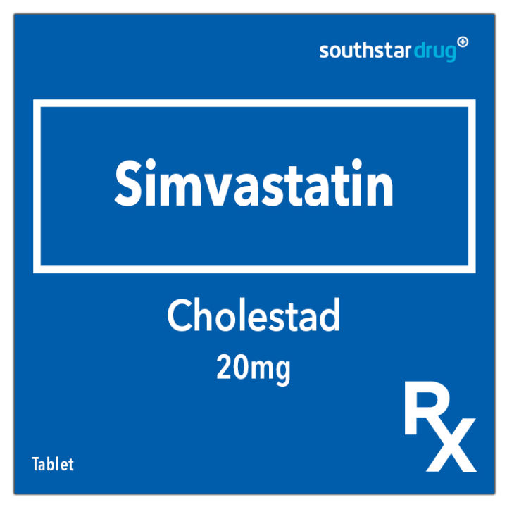 Rx: Cholestad 20mg Tablet | Lazada PH