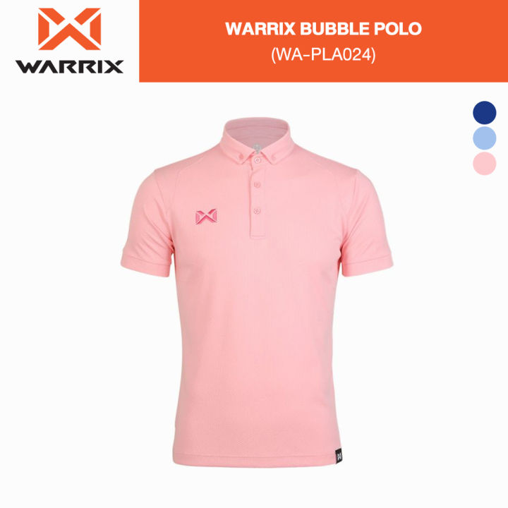 เสื้อโปโล แขนสั้น WARRIX BUBBLE POLO ใส่ได้ทั้งหญิงและชาย (WA-PLA024) | Lazada.co.th