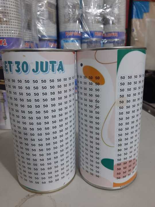 celengan target size jumbo 30JT/celengan target custom | Lazada Indonesia