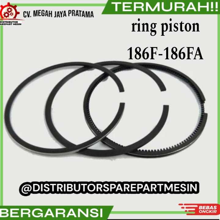 186F - 186FA RING PISTON GENSET SOLAR MEREK KAMA, KIPOR DAN SEJENIS ...