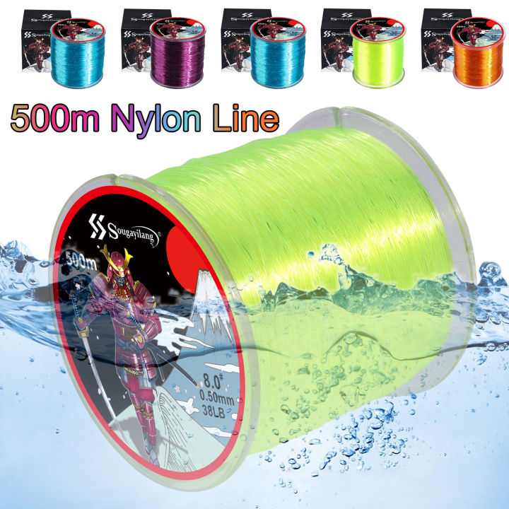 Sougayilang【COD】Senar Pancing Nilon 500M senar pancing kuat dan anti ...