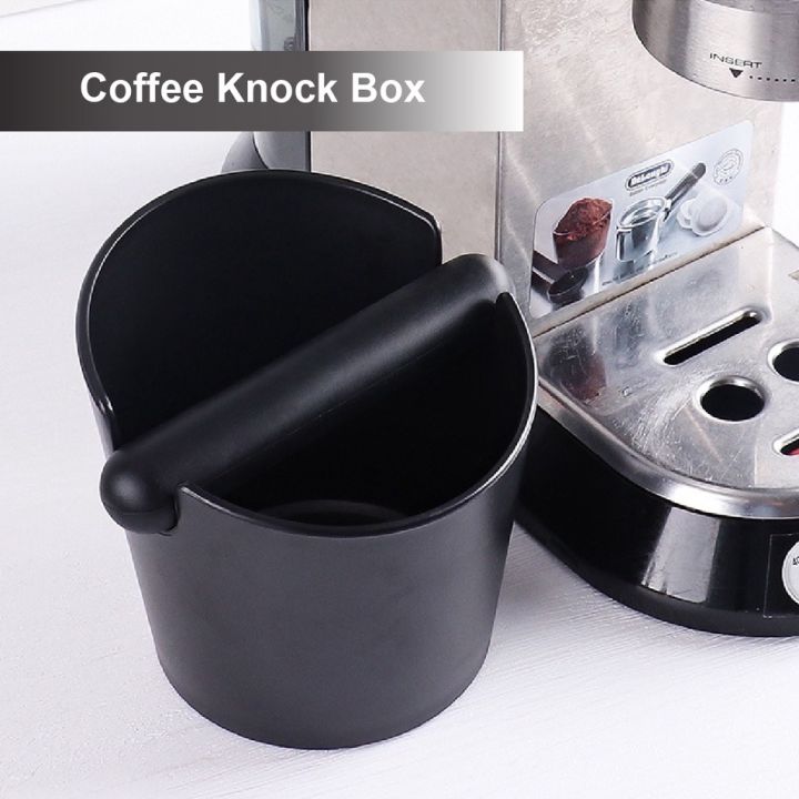 Coffee Espresso Grind Knock Box And Espresso Dump Bin Black Coffee ...