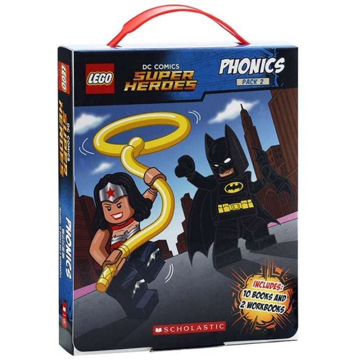 Scholastic Lego DC Super Heroes Phonics Set 2 ,12 Book Set | Lazada.co.th