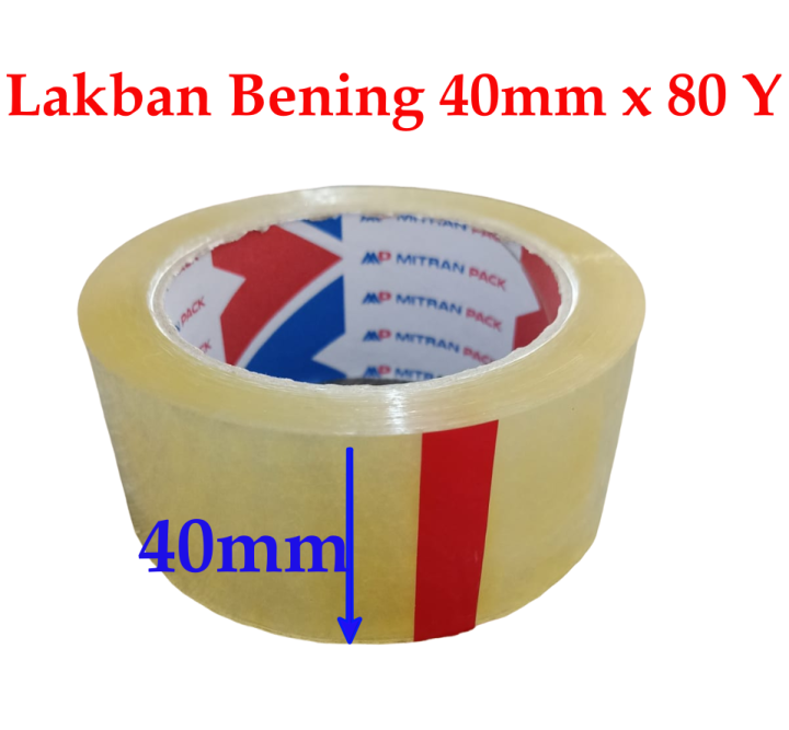 Lakban Bening Besar Ukuran 45mm 80 Y Selotip Bening | Lazada Indonesia