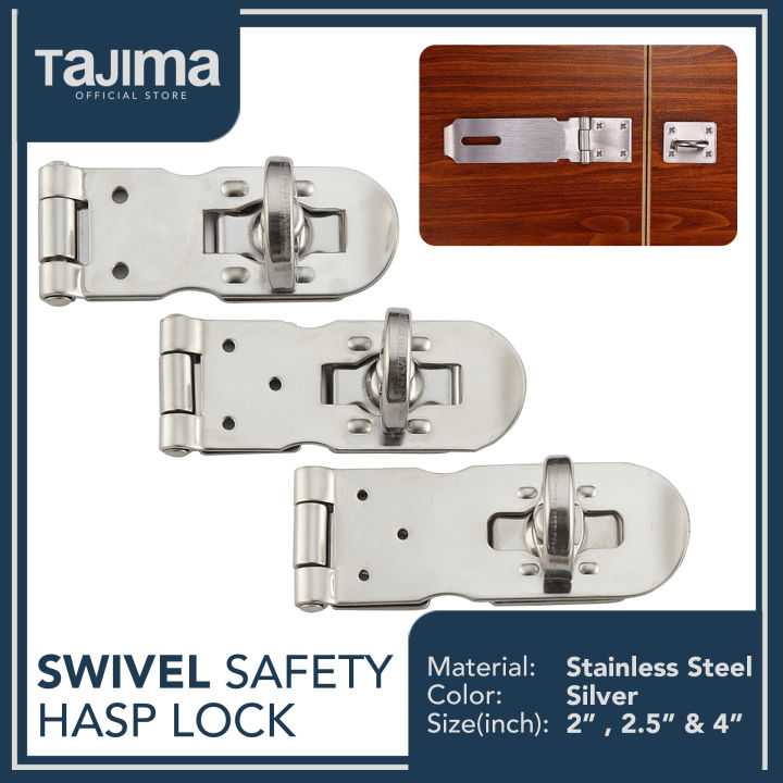Stainless Steel 304 Safety Hasp with Lock Button | Lazada PH