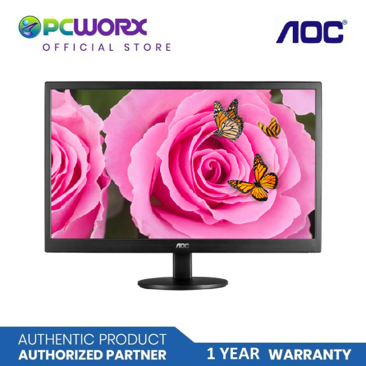 AOC Monitor E970SWNL Widescreen 18.5" Inch LED Monitor (Black) Monitor ...