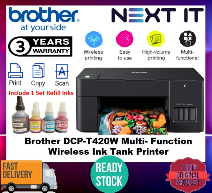[READY STOCK] Brother DCP-T420W/T430 Multi-function Print, Copy, Scan ...