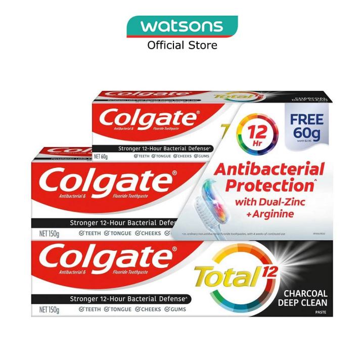 COLGATE Total Charcoal Deep Clean Toothpaste Twin Pack 2X150G | Lazada ...