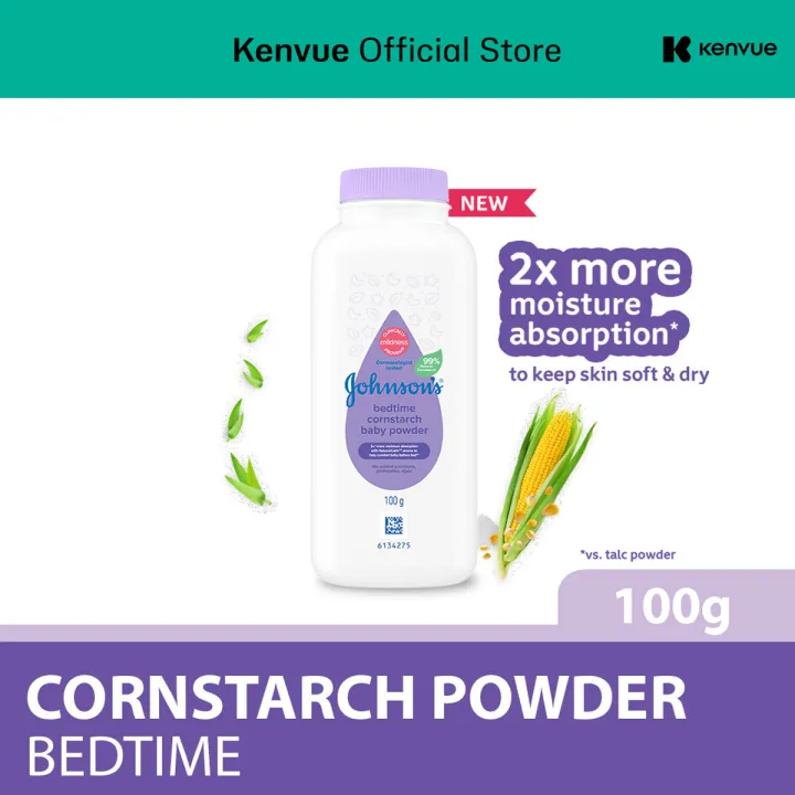 Johnson's Baby Corn Starch Powder Bedtime 100g | Lazada