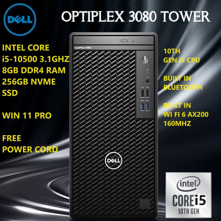 DELL OPTIPLEX 3080 MT / INTEL CORE i5-10500 10TH GEN 3.1 GHZ/8GB DDR4 ...