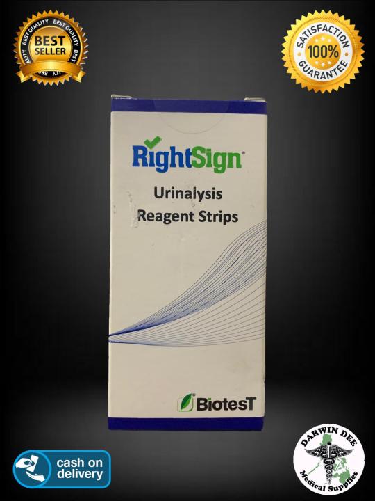 RIGHT SIGN URINALYSIS REAGENT STRIPS 4SG | Lazada PH