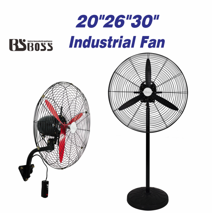 BSBOSS Industrial Fan Kipas Industri 20/26/30 Inch Heavy Duty Floor Fan ...
