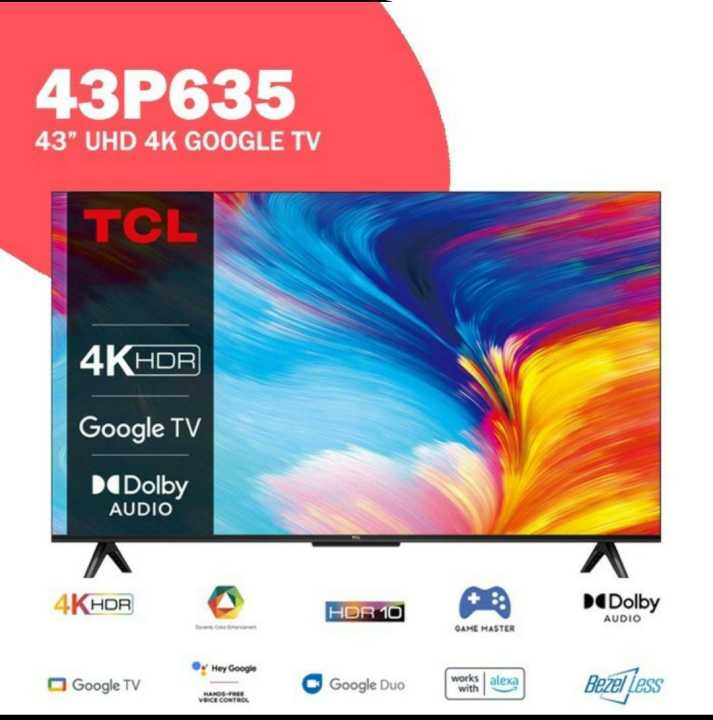 Android TV 43 Inch TCL UHD 4K Digital 43P635 Google TV Android 11 ...