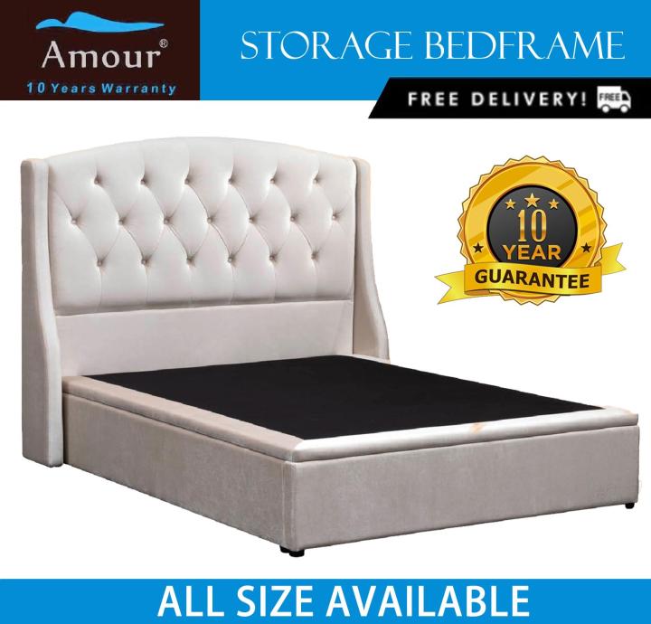 AMOUR BRAND VELVET CLOTH STORAGE BED/ ALL SIZE AVAILABLE / FREE ...