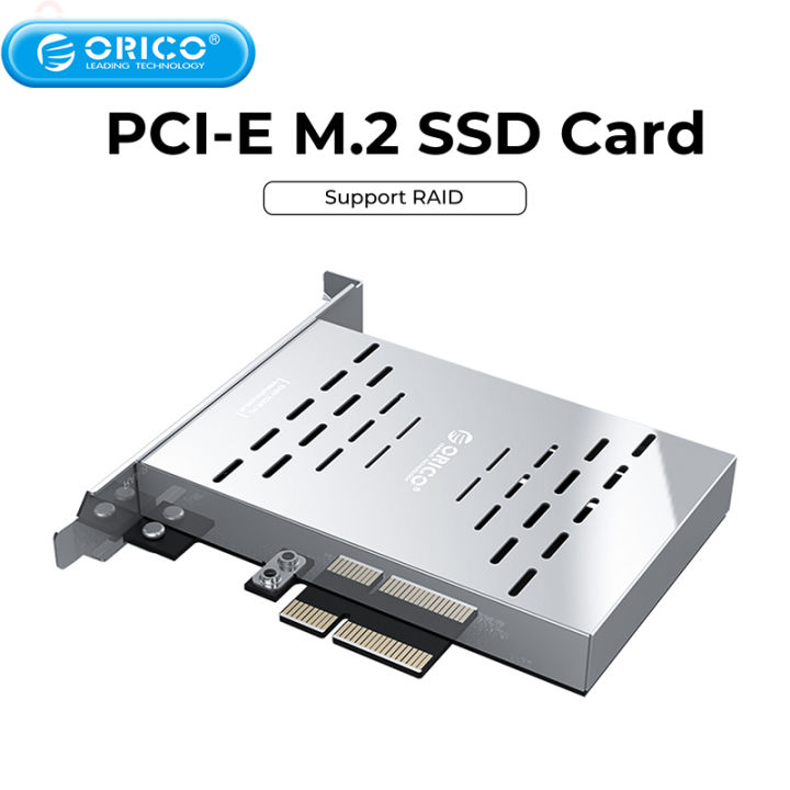 ORICO PCl-E M.2การ์ด SSD ดิสก์เดสก์ท็อปอาร์เรย์การ์ด PCI-E M.2 SSD ...
