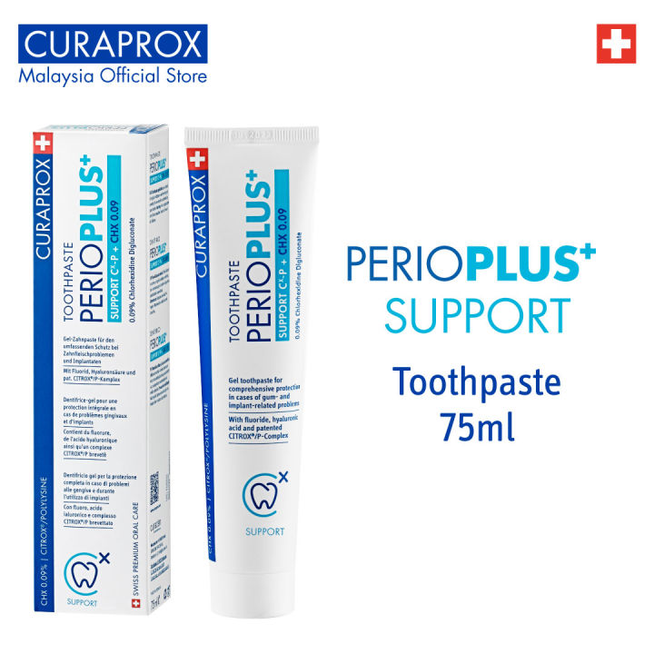 CURAPROX PerioPlus+ Support toothpaste - 75ml - Made in Switzerland ...
