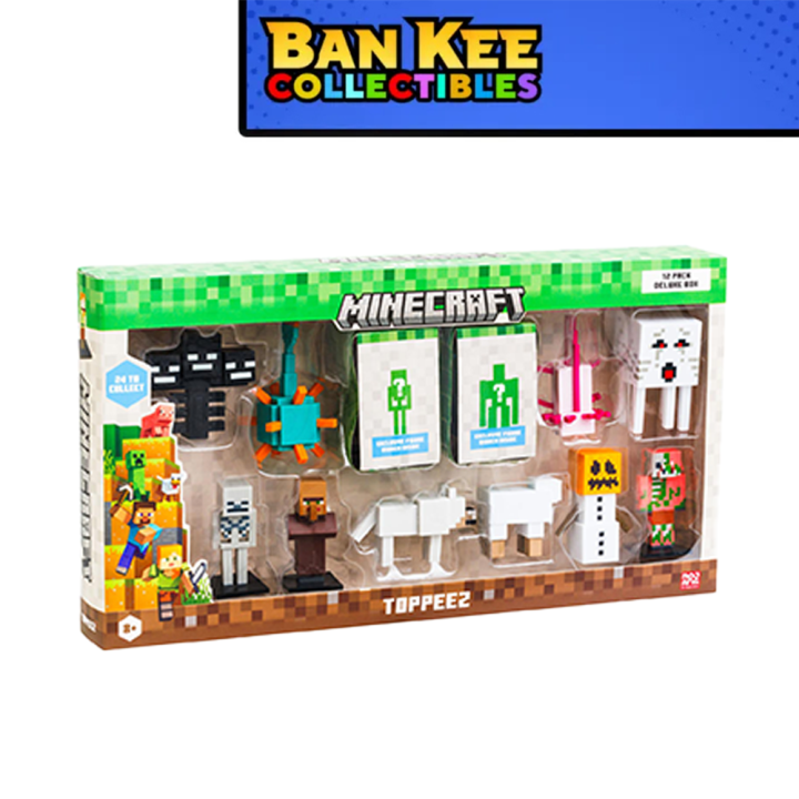 Minecraft 3D Toppeez 12 pack deluxe box (RANDOM) | Lazada PH