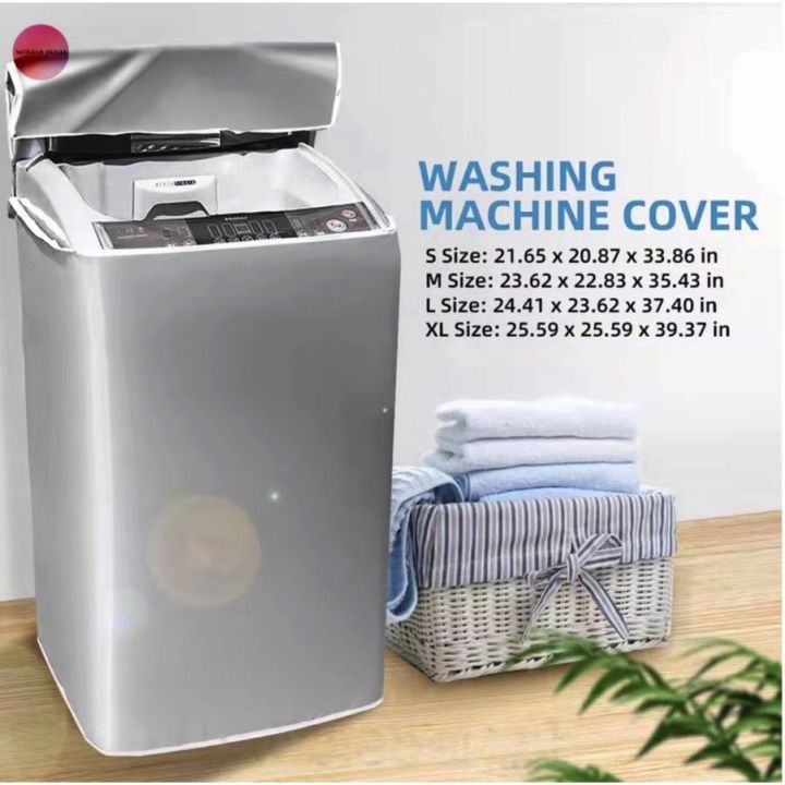 Washing machine cover waterproof dustproof sunscreen protective cover ...