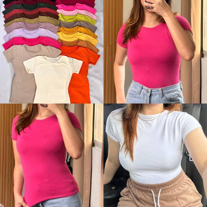 New Trendy Full Length Basic Double Lined Top | Lazada PH