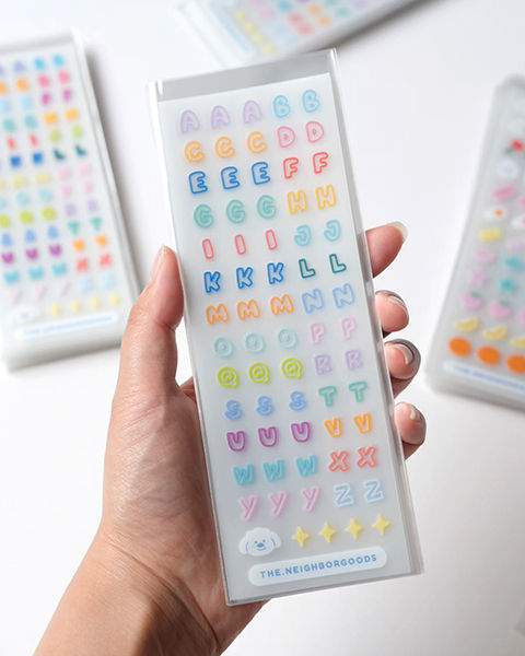 Neighbor Goods | Alphabet Sticker สติ๊กเกอร์ตัวอักษร สำหรับติดตกแต่ง ...