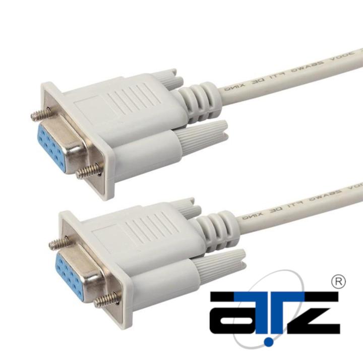 ATZ DB9F/F NULL MODEM CABLE / CROSS CABLE, RS232 Serial Cable, DB9 Female to Female Cable ...