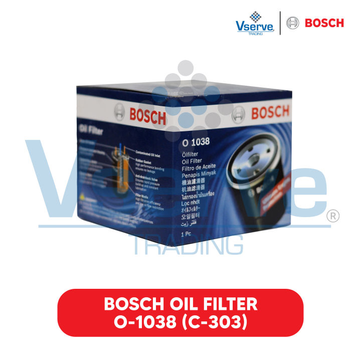 BOSCH OIL FILTER O-1038 (C-303) | Lazada PH