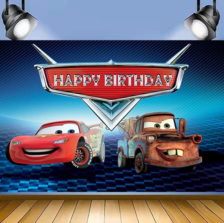 5x3ft Cars Backdrop Racing Themed Background 5x3ft Kids Birthday Party ...
