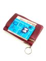 Chinatown Leather กระเป๋าหนังแท้รุ่น ใส่นามบัตร เหรียญ กุญแจ สีแดง ...