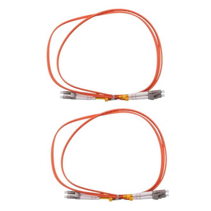 1M Jumper Cable Duplex Multimode LC-LC LC To LC Fiber Optic Optical ...