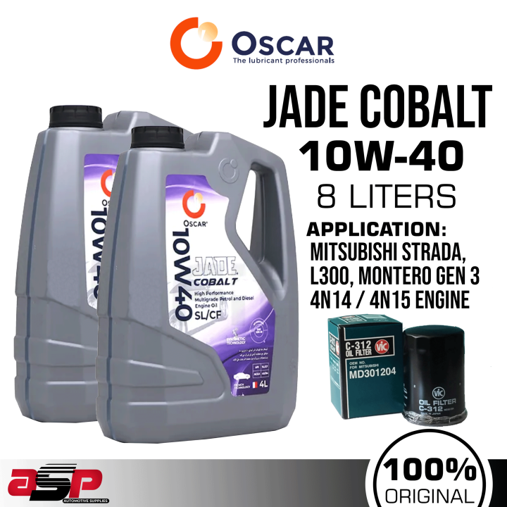 Oscar Jade Cobalt 10W40 Diesel Oil 8 Liters Bundle for Mitsubishi ...