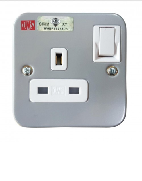 UMS Metal Clad Switch Socket 13A (1 gang & 2 gang) | Lazada