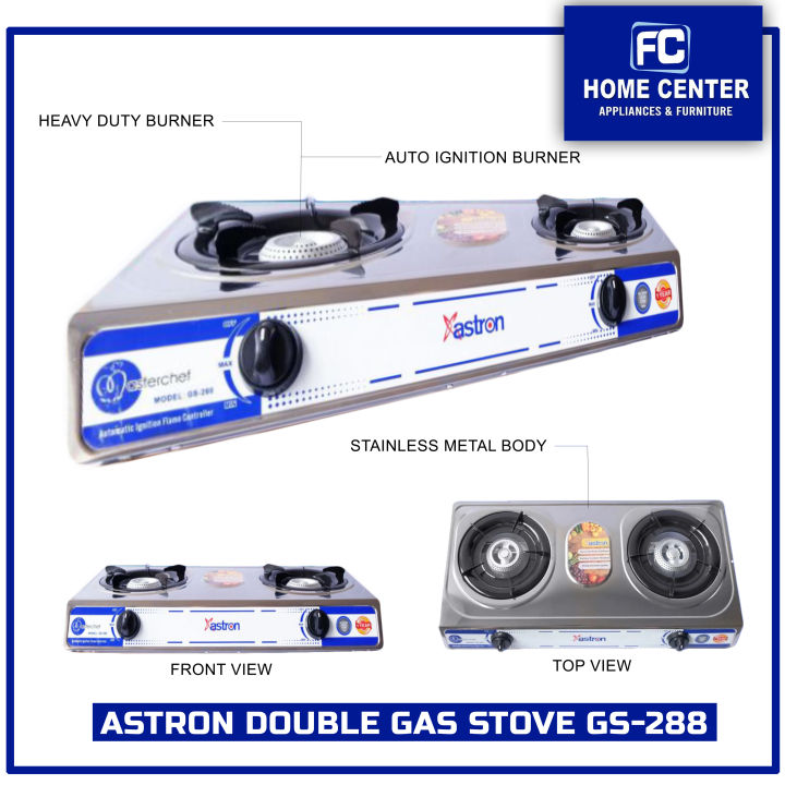 ASTRON DOUBLE GAS STOVE GS-288 | Lazada PH
