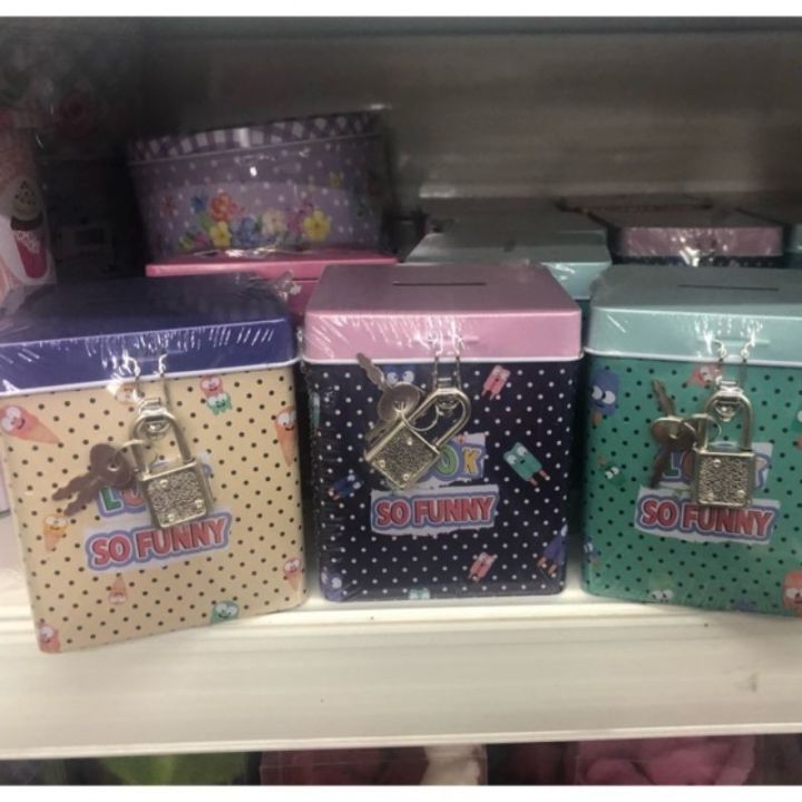 TABUNG DUIT BERKUNCI | Lazada