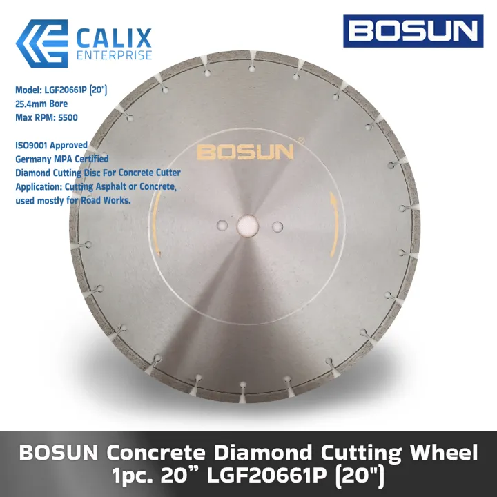 Bosun Concrete Diamond Cutting Wheels 14" | 16" | 20" | Lazada PH