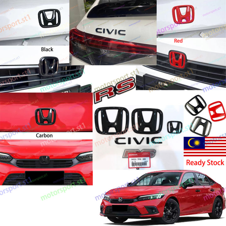 [READY STOCK]Honda Civic FE 2022-2024 Honda Logo Emblem Carbon Fiber ...
