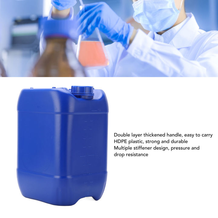 Plastic Stacking 10L Chemical Waste Bucket Laboratory Storage Container ...