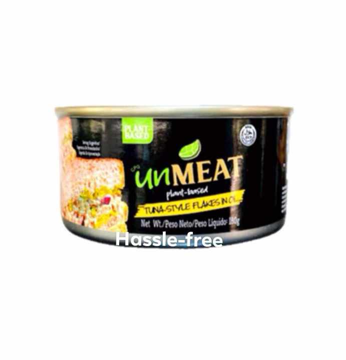 UNMEAT PLANT-BASED TUNA STYLE FLAKES IN OIL (180g) MADE IN PHILIPPINES ...