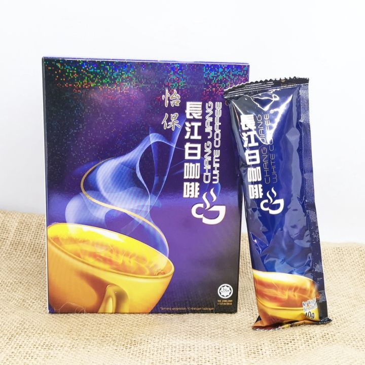 ♘Chang Jiang White Coffee 3 in 1 (10 Sachets x 40gm) 怡保长江白咖啡 Chang ...