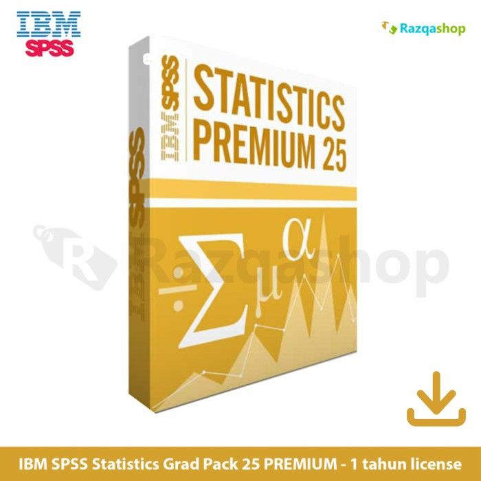 IBM SPSS Statistics Grad Pack 25 PREMIUM- 1 TAHUN license (2 computer ...