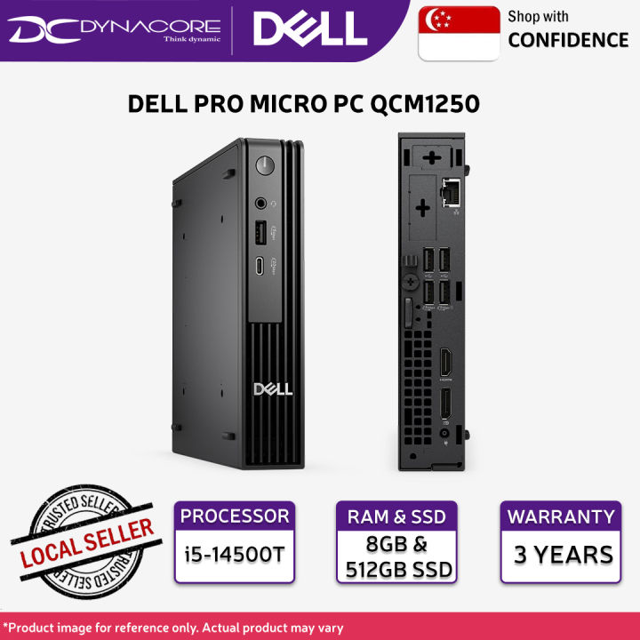 DELL PRO MICRO PC QCM1250 (MFF Micro Form Factor) (Intel Core i5-14500T ...