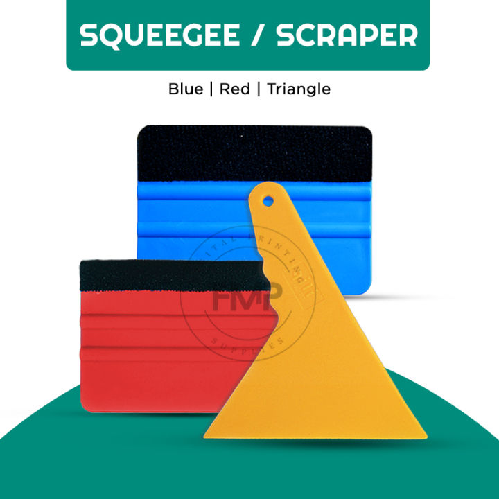 FMP Squeegee and Triangular Film Scraper for Car Sticker Decals ...