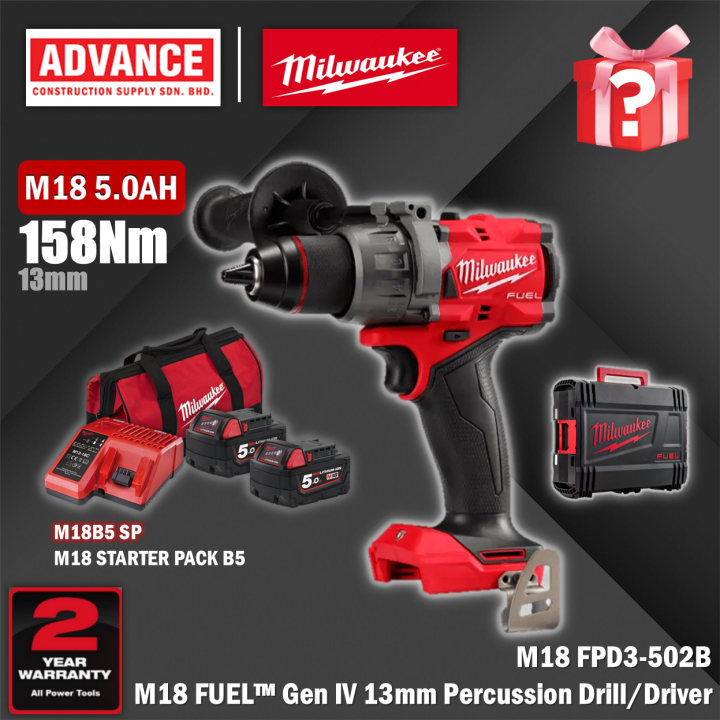 MILWAUKEE FPD3 / FPD3-0X / FPD3-502X M18 FUEL™ Gen IV 13mm Percussion ...