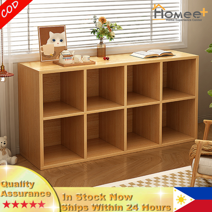 HOMEE Wooden Storage Cabinet Bookcase Partition Cabinet Modern Simple ...