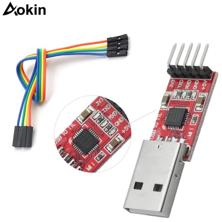 SAMIORE ROBOT CP2102 module USB to TTL serial UART STC download cable ...