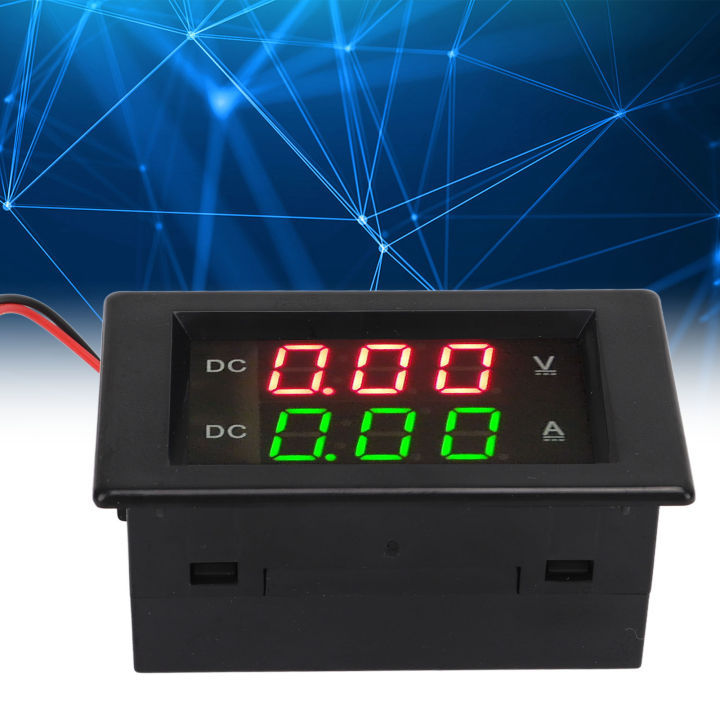 Digital Voltmeter DC 600V 100A Ammeter Compact Size Dual Current ...
