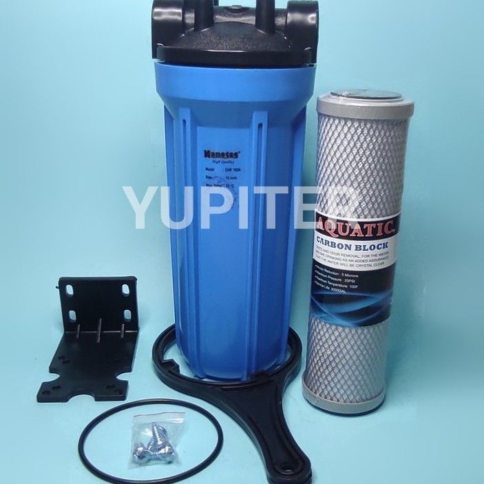 Paket Filter Housing Single ORing Biru 10 Drat 34 + CTO Carbon Block ...