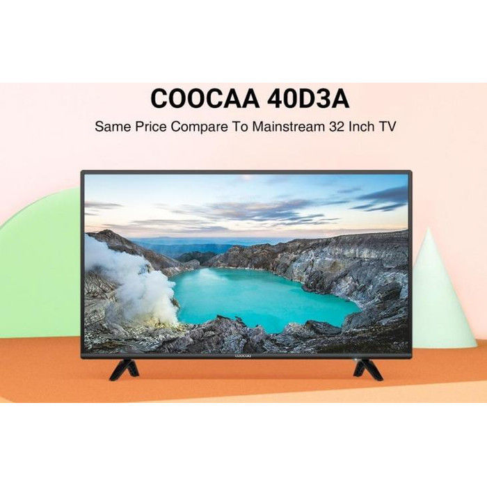 COOCAA LED TV 40 inch - Full HD Panel - Slim - USB/HDMI (Model : 40D3A ...