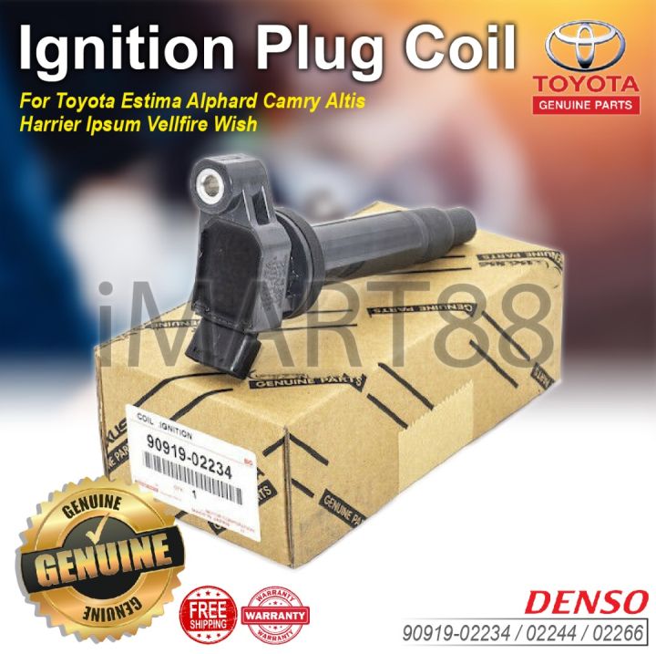 90919-02234 ORIGNAL IGNITION PLUG COIL TOYOTA ESTIMA ACR30 AERAS ...
