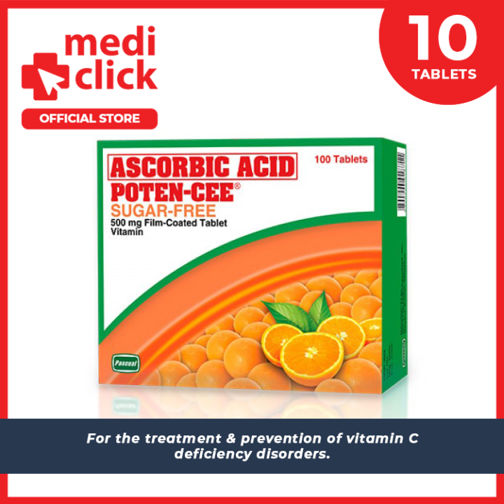 Poten-Cee (Sugar Free) 500mg - 10 TABLETS | Lazada PH