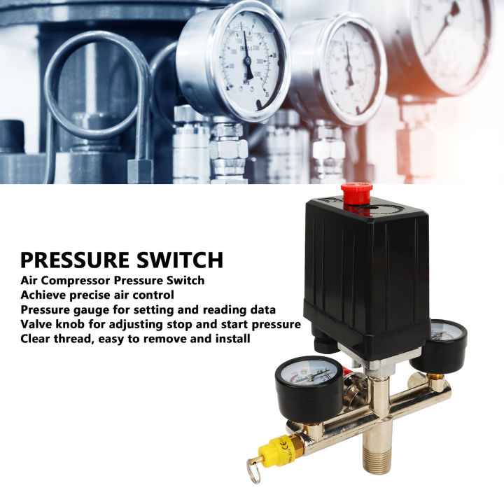 Dual Regulator Control Valve 0‑12BAR 0‑180PSI Pressure Control Switch ...